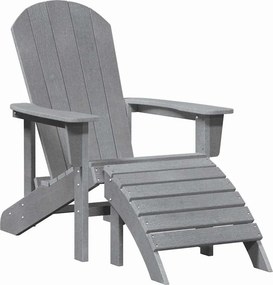 Zahradní křeslo 3 ks Světle šedá Polyethylen 3335849