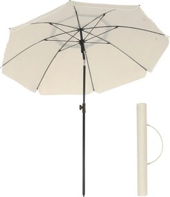 Slunečník SOLARA, Ø200 cm, béžová SongmicsHome