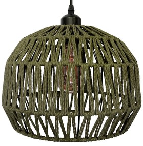 Toolight Boho, závěsné svítidlo 1xE27 APP1293-1CP, zelená, OSW-03805