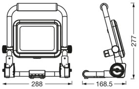 Ledvance - LED Reflektor WORKLIGHT R-STAND LED/30W/230V IP54