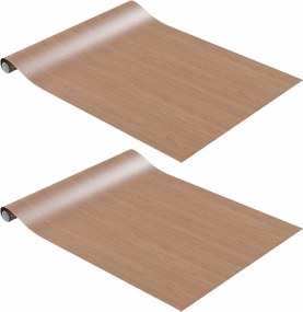 Samolepící tapety na nábytek 2 ks světlý dub 500 x 90 cm PVC 3059650