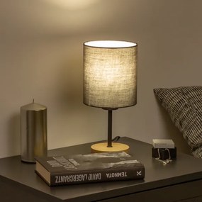 Brilagi - Stolní lampa NUBILA WOOD 1xE27/25W/230V dub/antracit