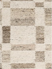 Krémový ručně tkaný vlněný koberec 80x150 cm Boho 1.0 Structa – Vikosa