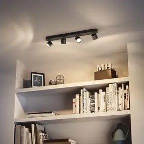Philips Star 4x4.5W černá / LED bodové svítidlo / 2000lm / 2700K / IP2