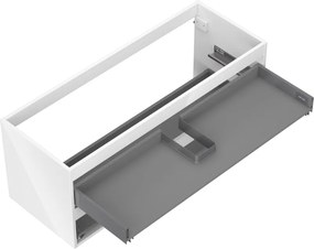 Mexen Box-A, závěsná skříňka 120 cm, 2 zásuvky, bílá lesklá, 91AX0-1200-470-2-00