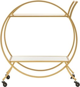 Designový vozík Valerian 70 cm zlatý