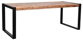 Přírodní masivní mangový jídelní stůl Leiden, 200 cm