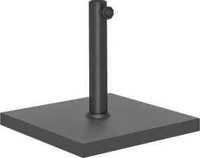 Stojan na slunečníky Outsunny s betonovým plněním pro čtvercové slunečníky s průměrem 38/48 mm – černý | Aosom