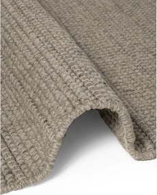 Šedý ručně tkaný vlněný běhoun 80x250 cm Camden Parker – Ted Baker