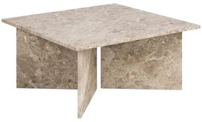Béžový mramorový konferenční stolek 90x90 cm Vega – Actona
