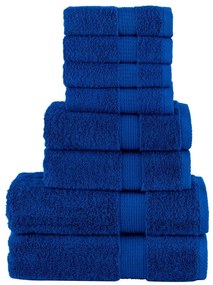 8dílná sada ručníků Premium SOLUND modrá 600 g/m² 137538