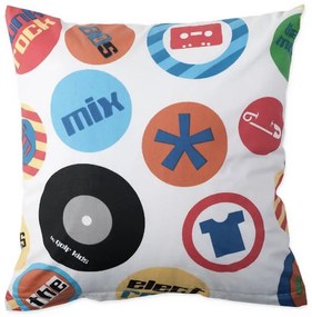 SCANquilt povlak KLASIK music bílobarevná 40 x 40 cm