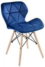 Čalouněná židle MURET VELVET - námořnická modř