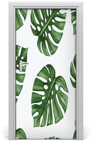 Samolepící fototapeta na dveře Monstera 85x205 cm