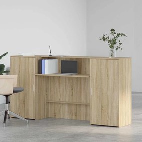 Recepční stůl dub sonoma 200x50x103,5 cm kompozitní dřevo 3324216