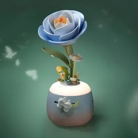 RoboTime Kamélie modrá / 3D mechanická skládačka / noční aroma lampa /