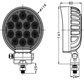 LED Bodové svítidlo pro automobil OSRAM LED/56W/10-30V IP68 5700K
