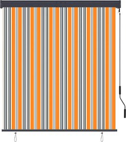 Venkovní roleta 140 x 250 cm žlutomodrá 145968