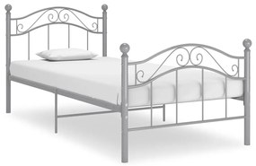 Rám postele šedý kov 90 x 200 cm,  324990