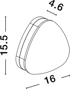 NV 9492600 Venkovní nástěnné svítidlo PARRIS antracitový hliník a čirý akryl LED 7.5W 3000K 220-240V 170st. IP65 - NOVA LUCE