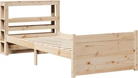 Rám postele s čelem 75 x 190 cm masivní borovice 3306005