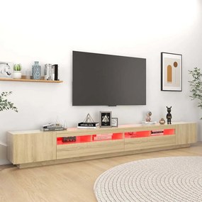 TV skříňka s LED osvětlením dub sonoma 300 x 35 x 40 cm 3081927