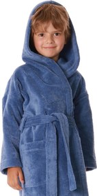 Dětský Župan Tampa s kapucí denim - 128