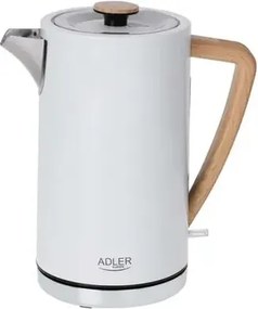Adler AD 1347w bílá / Rychlovarná konvice / 2200W / 1.5 L