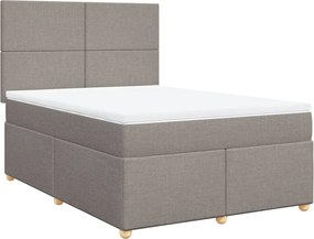 Box spring postel s matrací taupe 140x200 cm textil 3291300