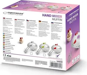 Esperanza Muffin EKM007R / Ruční mixér / 125W  / 7 rychlostí