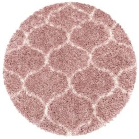 Ayyildiz koberce Kusový koberec Salsa Shaggy 3201 rose kruh - 120x120 (průměr) kruh cm