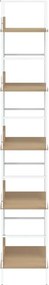 Knihovna s 5 policemi dub 60 x 27,6 x 158,5 cm kompozitní dřevo 288229
