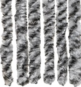 vidaXL Závěs proti hmyzu 100 x 200 cm žinylka [377336] Barva: Světle šedá a bílá