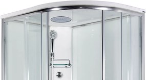 ARTTEC SIRIUS 120 x 90 cm - Masážní sprchový box model 5 čiré sklo levá vanička