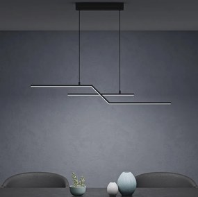 LED černý lustr na lanku osvětlení ALIVETTA 7085 LED/18W/100-260V 3000-6000K