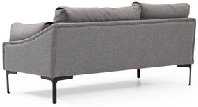 Designová rohová sedačka Pallavi 255 cm šedá - levá