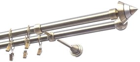 Garnýže kovová 19mm dvoutyčová mosaz Hrot Olimp délka: 2,4m