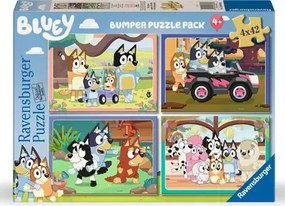 RAVENSBURGER Puzzle Bluey / 4x42 dílků / od 4 let