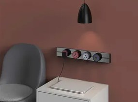 Viking zásuvkový modul A20 černá / LED světlo s pohybovým senzorem / 3