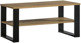 Konferenční stolek Lamelo - dub wotan/černá