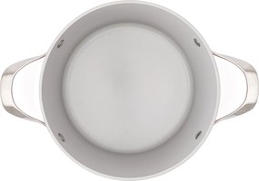 Elmich Nepřilnavý keramický hrnec Zen Ø 24 cm - krémově bílá