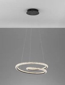LED lustr Ginevra 48 černé