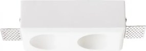 Svítidlo RENDL QUO R II zápustné sádrová 230V LED GU10 2x8W R12900