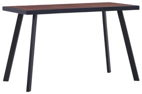 Jídelní stůl tmavé dřevo a černý 120 x 60 x 75 cm MDF,  281862 HangarStore.cz