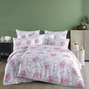 BedTex Saténové povlečení Bloom, 140 x 200 cm, 70 x 90 cm, 140 x 200 cm, 70 x 90 cm