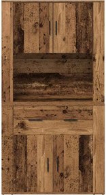Highboard Staré dřevo 80 x 33 x 150 cm Kompozitní dřevo 3334340