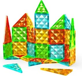 GEOMAG Magnetická stavebnice Magnetic Tiles / 32 dílků / od 3 let