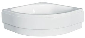 Besco Čtvrtkruhová akrylátová sprchová vanička DIPER II HR 80x80 (90x90) Barva: Bílá, Rozměry (cm): 80,5x80,5