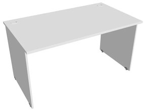 Stůl pracovní rovný 140 cm - Hobis Gate GS 1400 Dekor stolové desky: bílá, Dekor lamino podnože: bílá