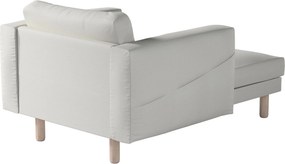 Potah na IKEA Norsborg šezlong s loketními opěrkami barva šedá látka lesklé, pletený vzor, sametová